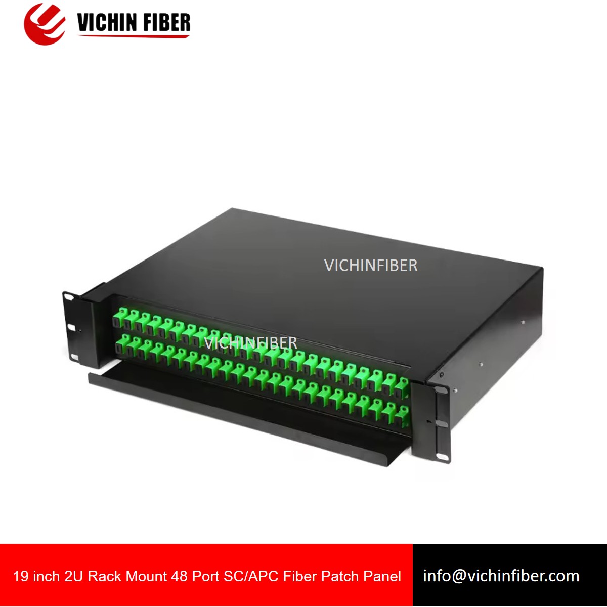 Wholesale 19 inch 2U Rack Mount 48 Port SCAPC Fiber Patch Panel ...