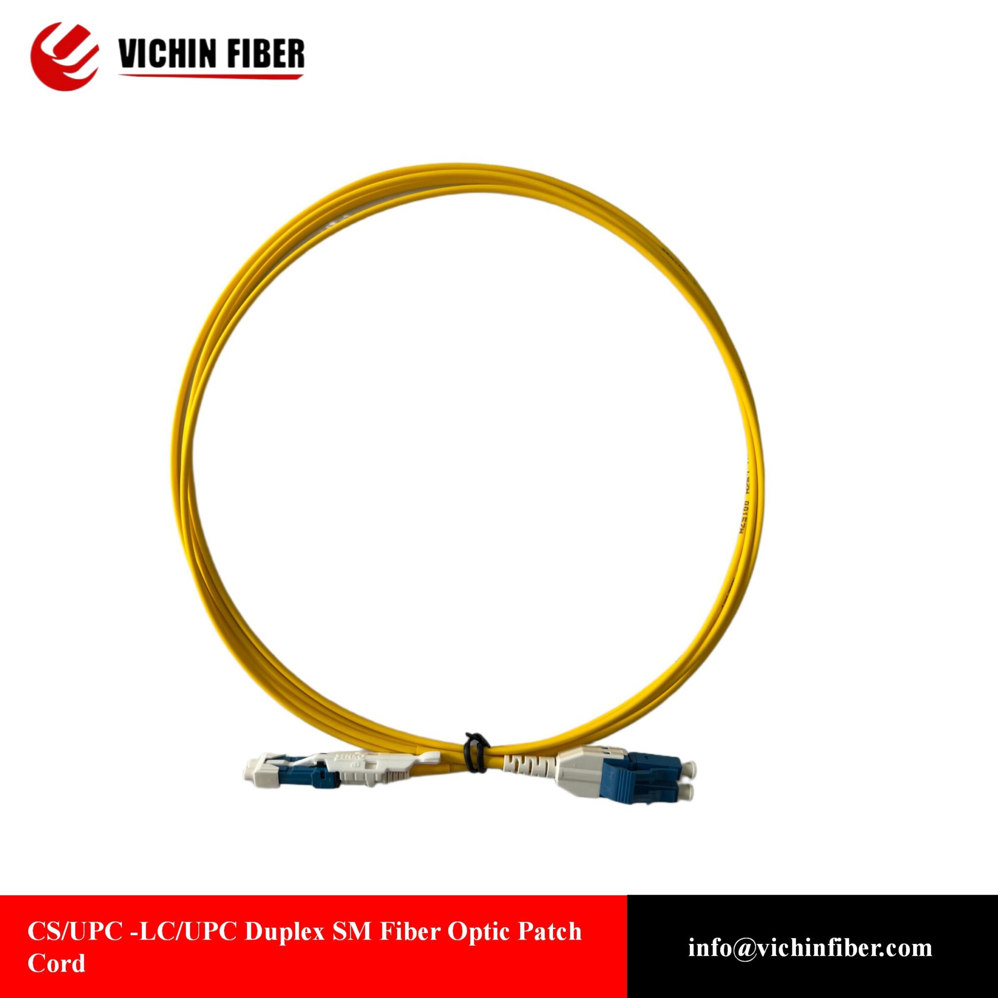 Wholesale CS/UPC -LC/UPC Duplex SM Fiber Optic Patch Cord Manufacturer ...